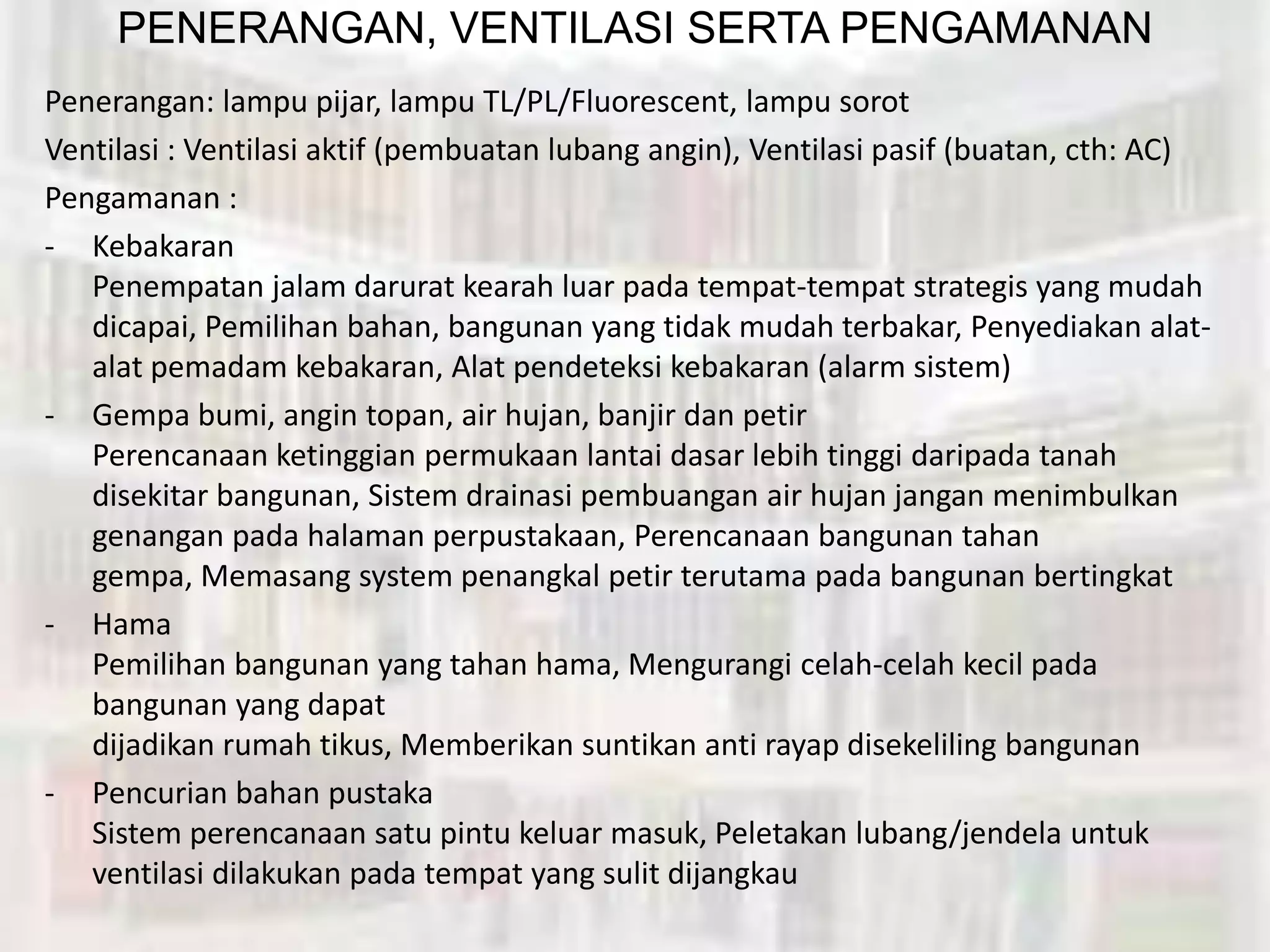 standarisasi peralatan dan perlengkapan perpustakaan sekolah | PPTX