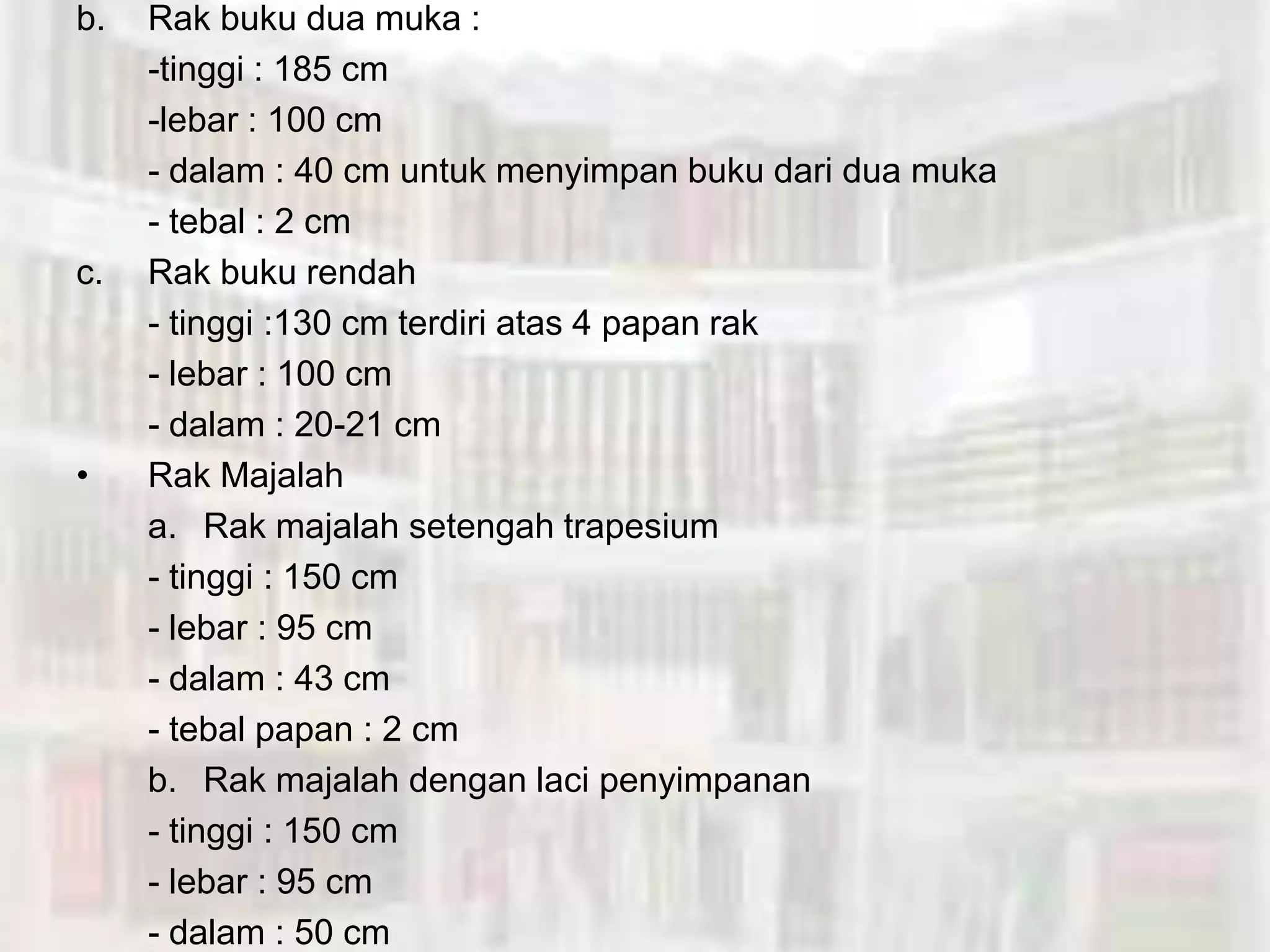 standarisasi peralatan dan perlengkapan perpustakaan sekolah | PPTX