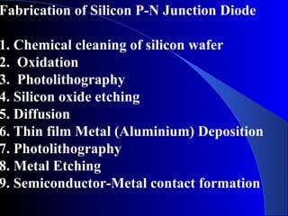 silicon ic fabrican technology | PPT