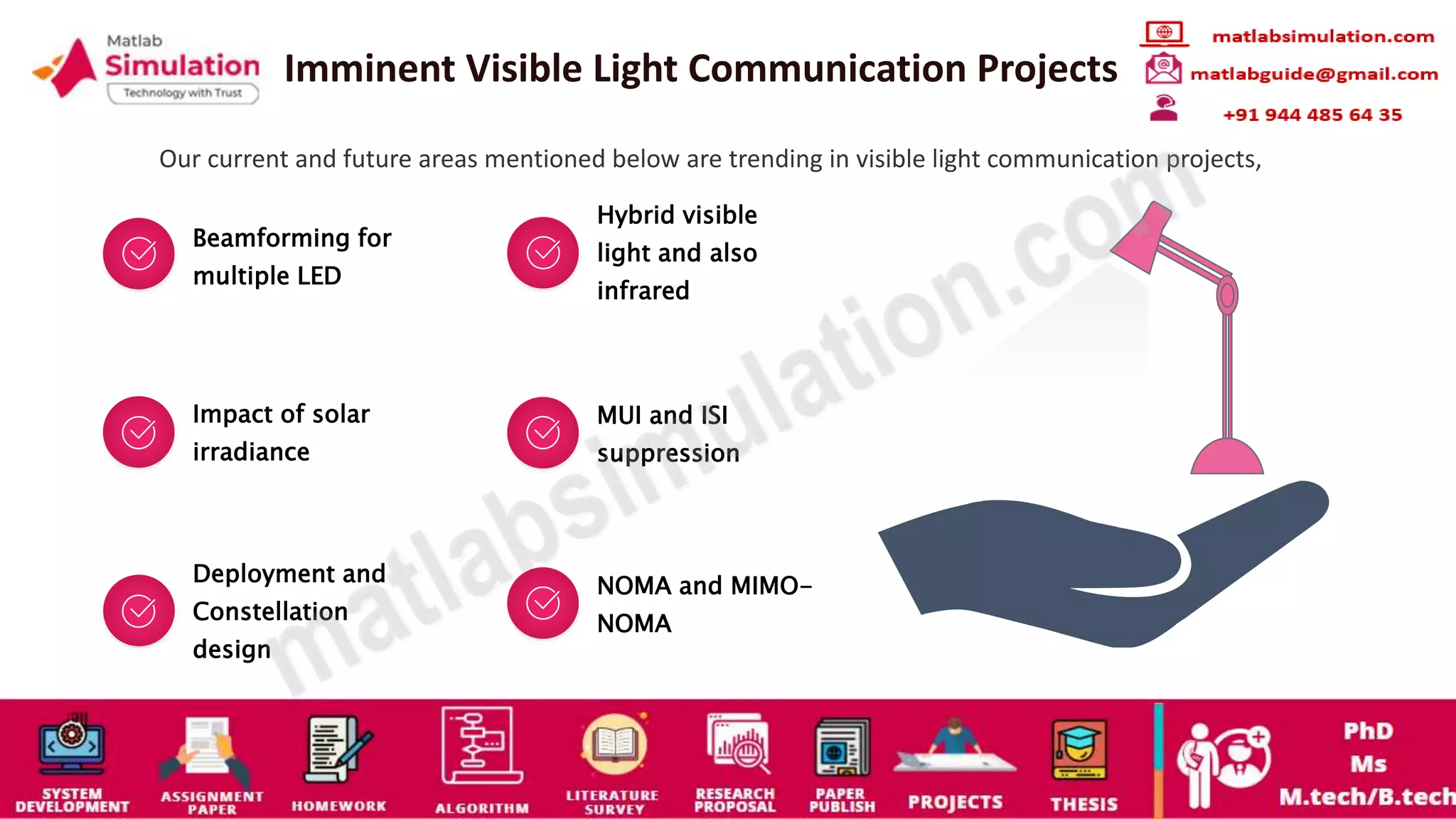 Visible Light Communication Projects Research Ideas | PPTX