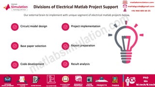 Electrical Matlab Projects Research Topics | PPT