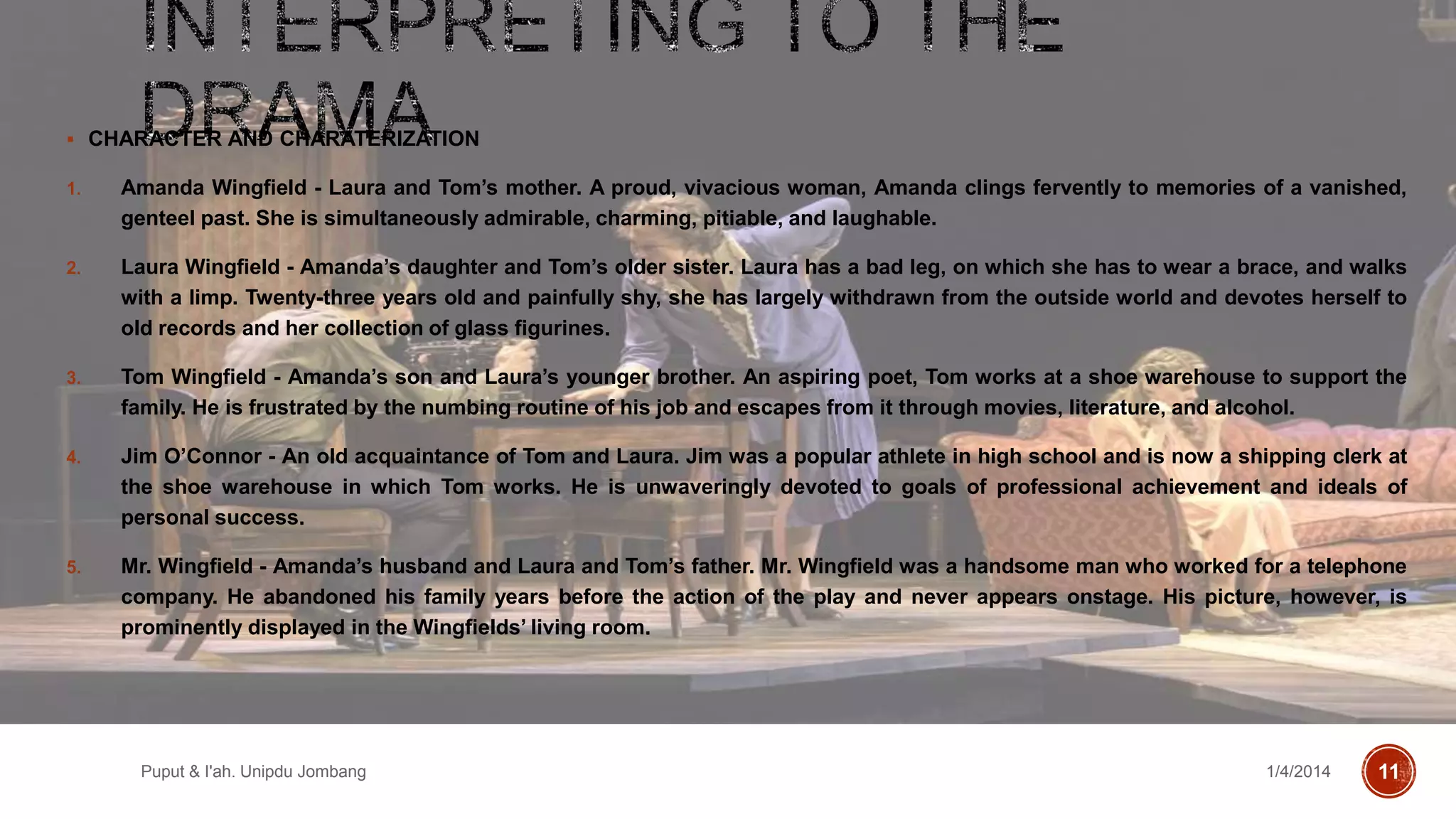 Ppt. the glass menagerei | PPTX