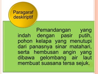 Menulis Paragraf Deskriptif | PPTX