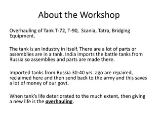 505 Army Base Workshop | PPTX