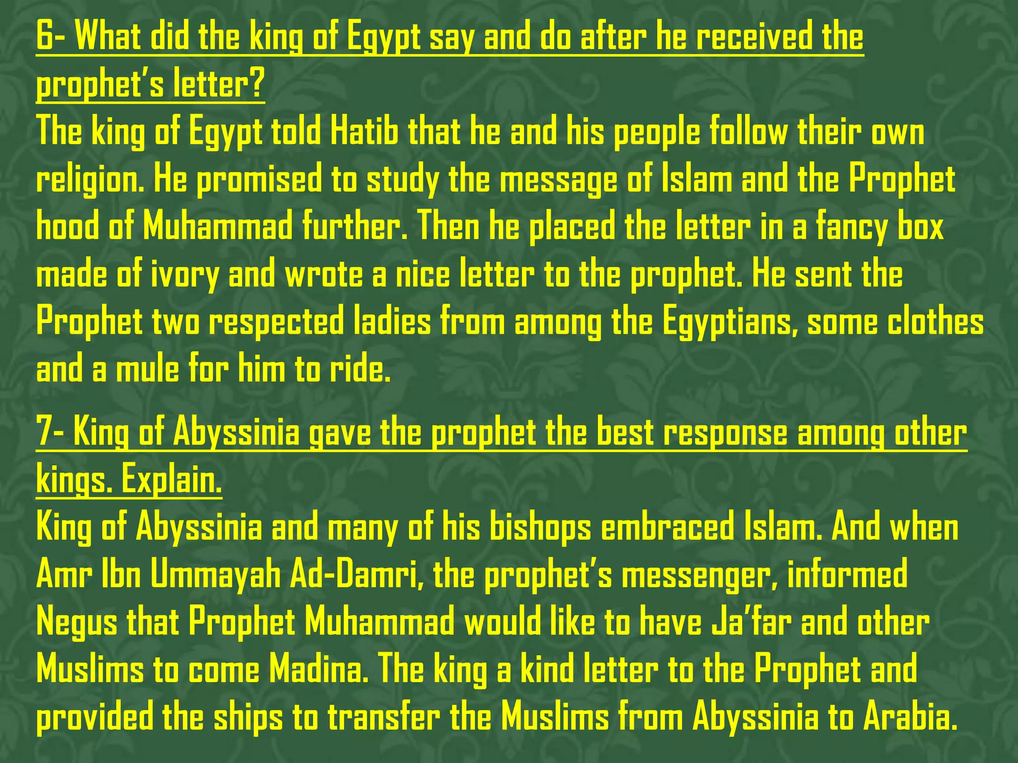 Prophet Muhammad Reaches out to Arabia | PPTX