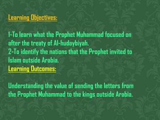 Prophet Muhammad Reaches out to Arabia | PPTX