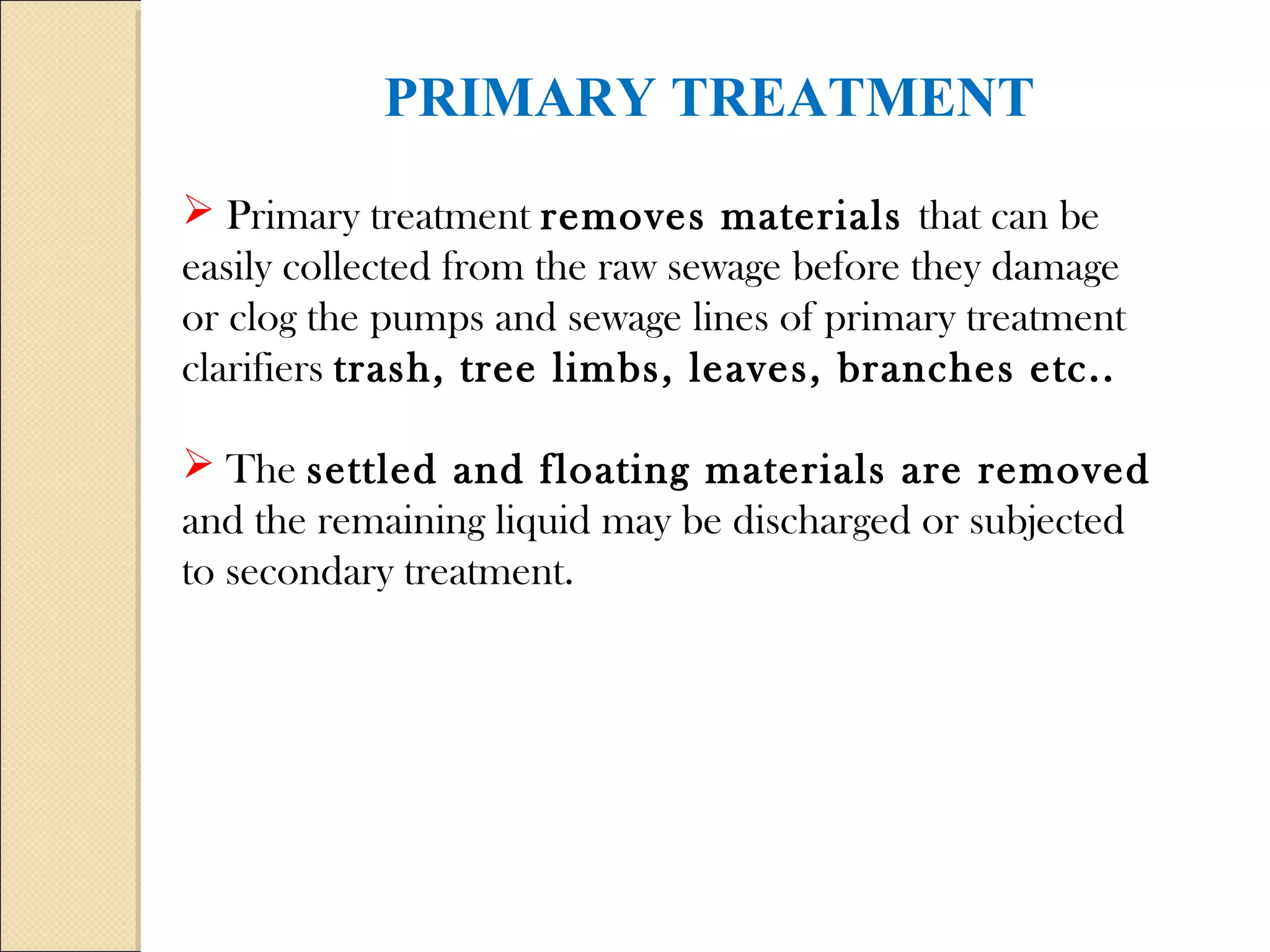 sewage treatment plant | PPT