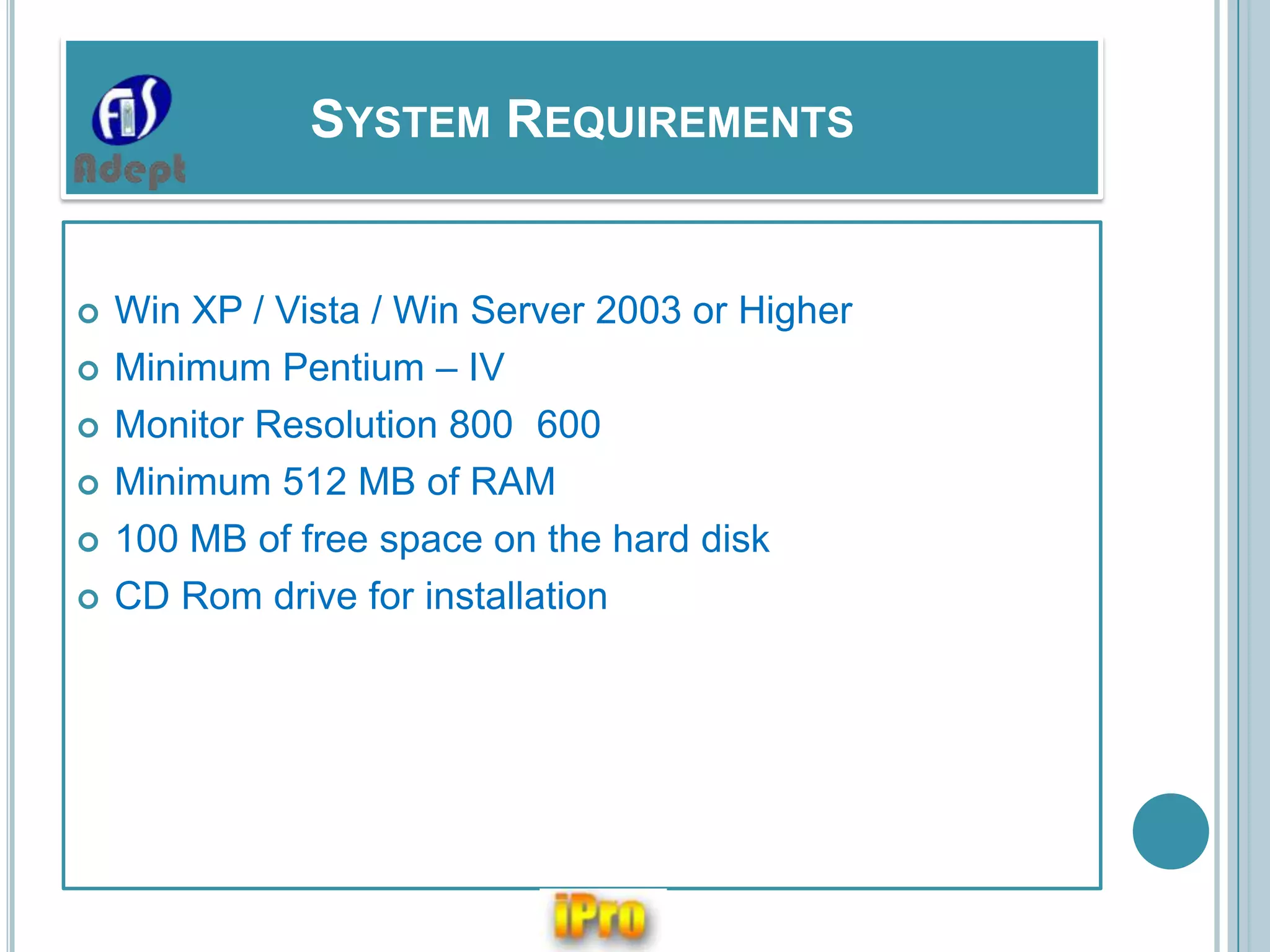 iPro - Software for Company Statutory e-forms & Registers. | PPSX