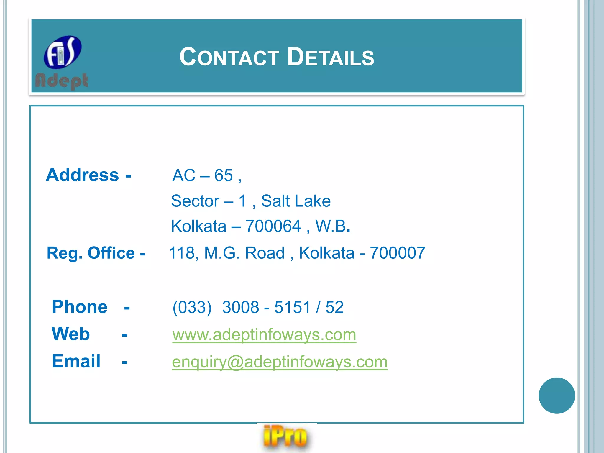 iPro - Software for Company Statutory e-forms & Registers. | PPSX