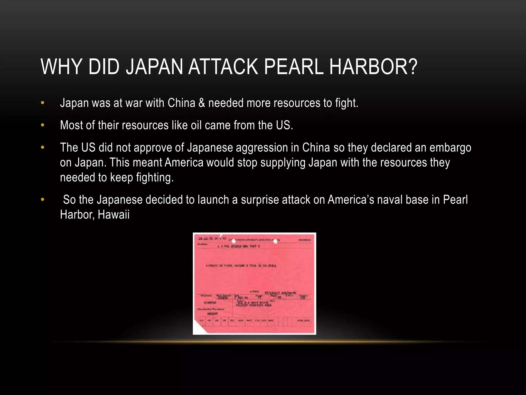 Pearl Harbor | PPTX | Death, Injury, or Military Conflict | Sensitive ...