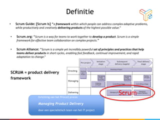 SCRUM essentials voor PRINCE2 project managagers | PPT