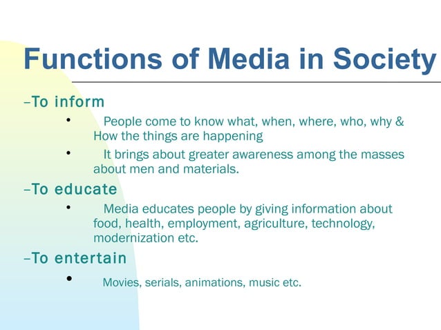 Impact of Media on Indian Soceity | PPT