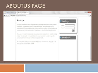 online examination portal project presentation | PDF