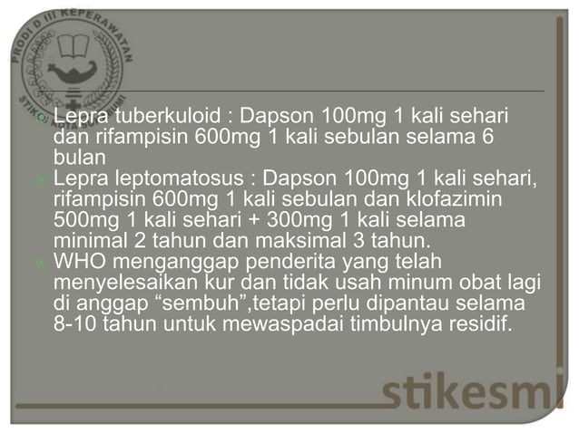 (DESINFEKTAN, ANTIBIOTIKA, ANTI TUBERKULOSIS, DAN ANTI LEPRA) | PPT