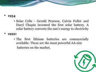 green living through green batteries | PPT