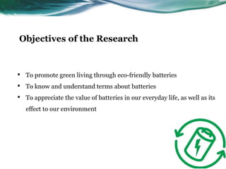 green living through green batteries | POTX
