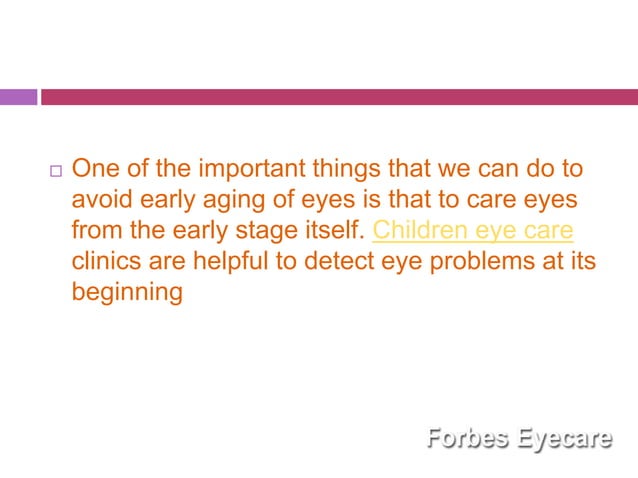 importance of eye health | PPTX | Eye and Vision Conditions | Diseases ...