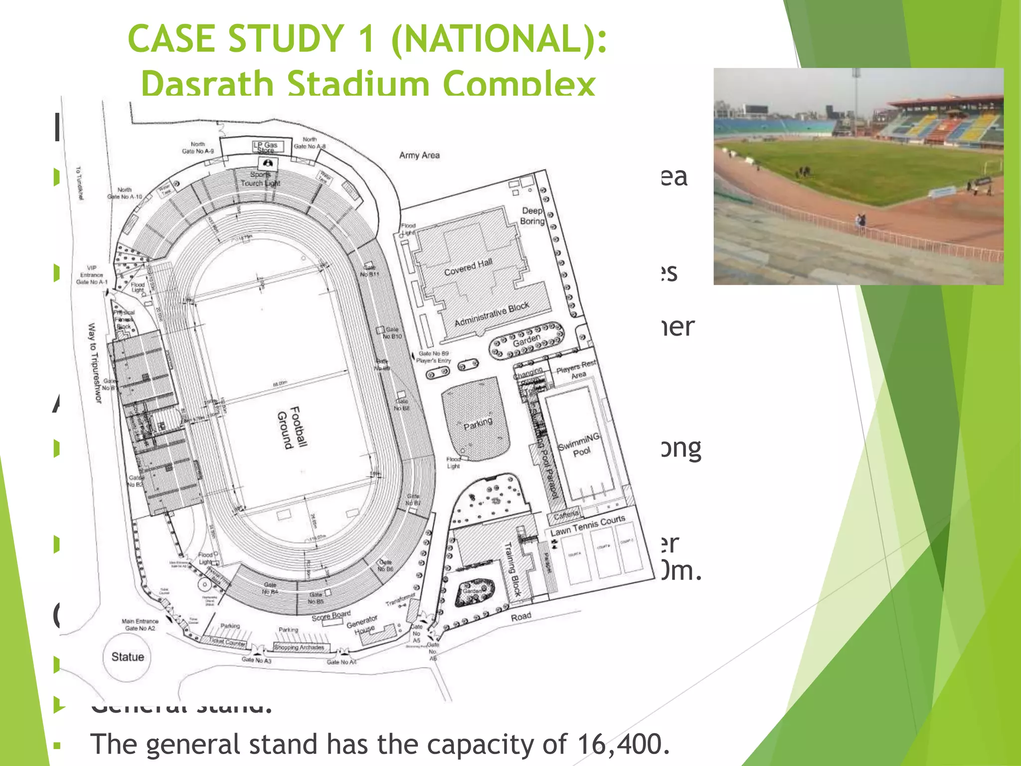 presentation on the literature and case study of cricket stadium | PPTX