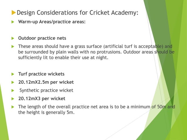 presentation on the literature and case study of cricket stadium | PPTX ...