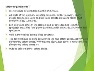 presentation on the literature and case study of cricket stadium | PPTX