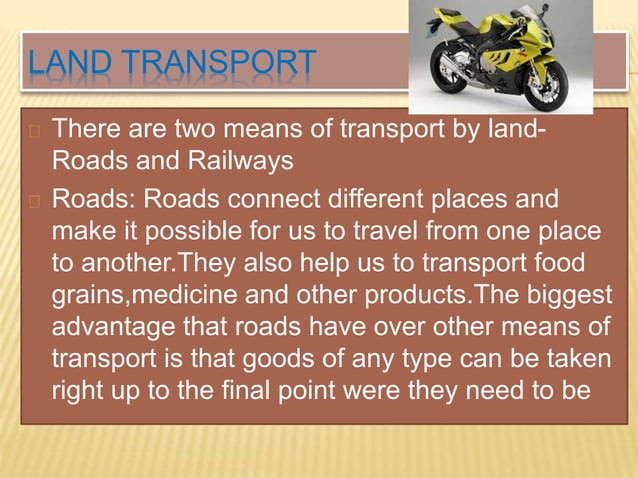 Our Transport PPT | PPTX