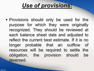 provision, contingent liabilities and contingent asset | PPT