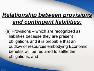 provision, contingent liabilities and contingent asset | PPT