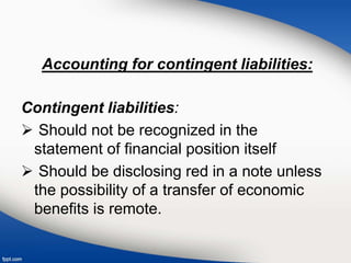 provision, contingent liabilities and contingent asset | PPT