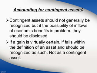 provision, contingent liabilities and contingent asset | PPT