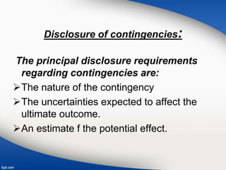 provision, contingent liabilities and contingent asset | PPT