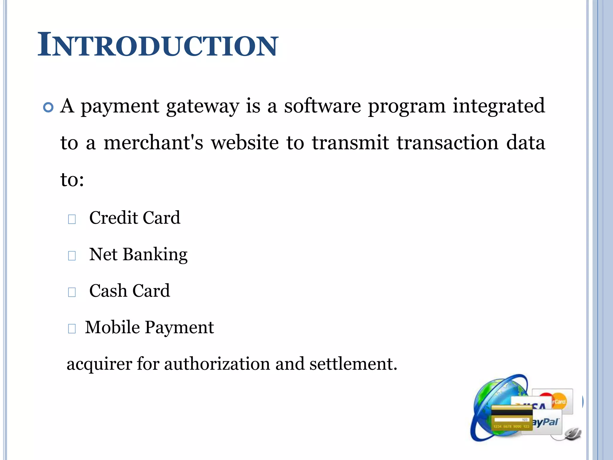 Online Payment Gateway System | PPTX