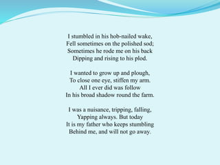 FOLLOWER BY SEAMUS HEANEY | PPT