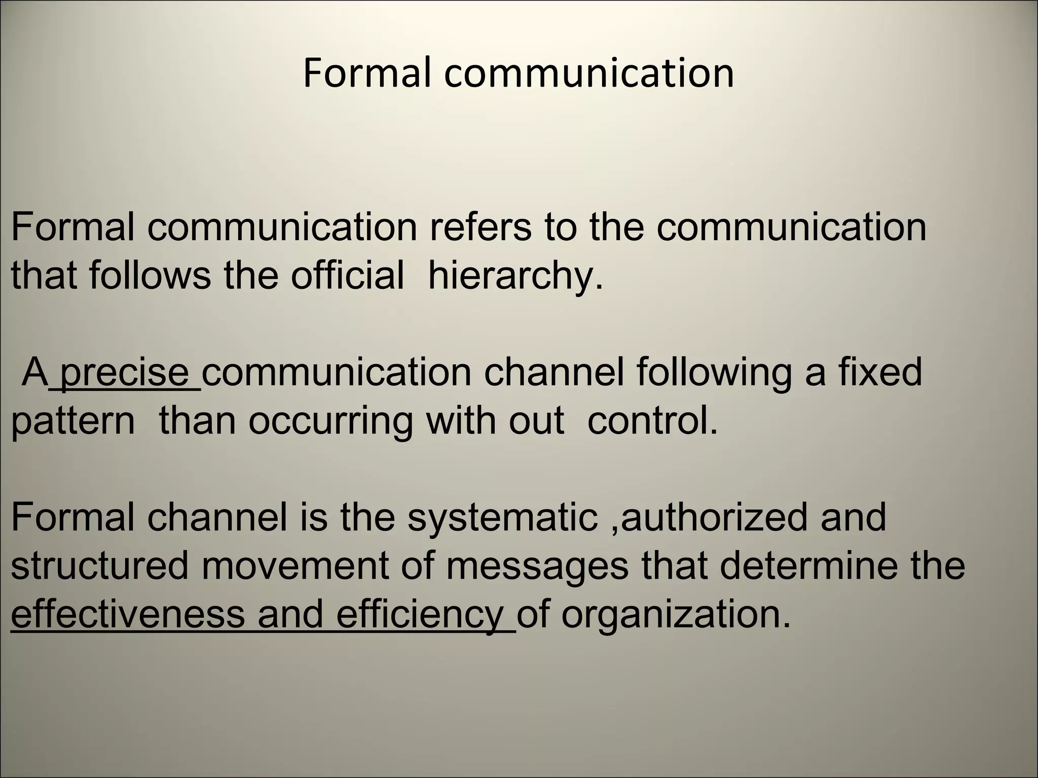 Flow of communication | PPT