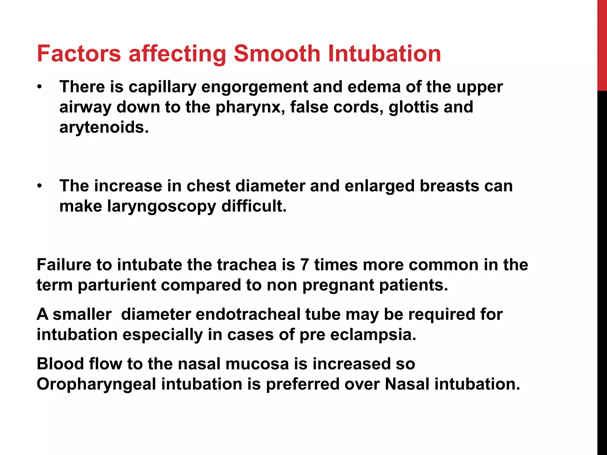 Physiological Changes in Pregnancy and Its Anaesthetic Implications. | PPTX