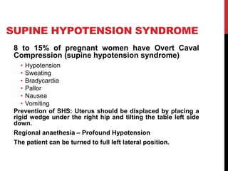 Physiological Changes in Pregnancy and Its Anaesthetic Implications. | PPTX