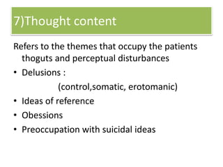 Mental status examination | PPTX