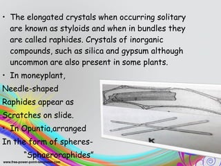 Ergastic Substances | PPT