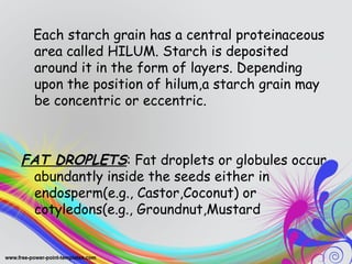 Ergastic Substances | PPT