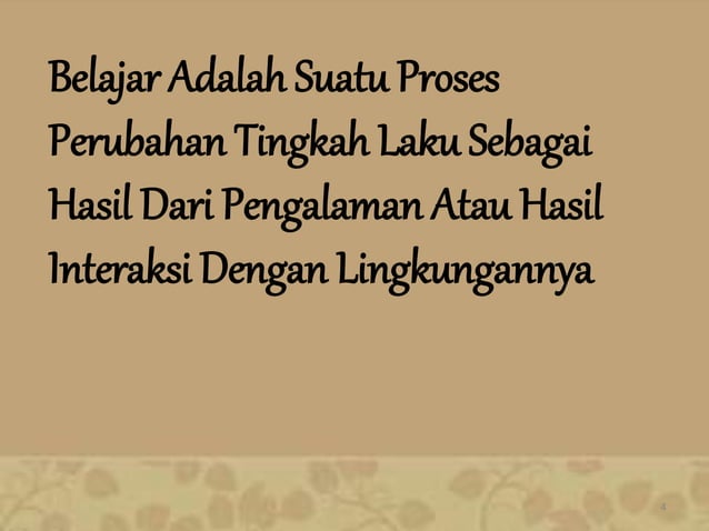 Belajar dan Faktor-faktor yang mempengaruhinya | PPTX