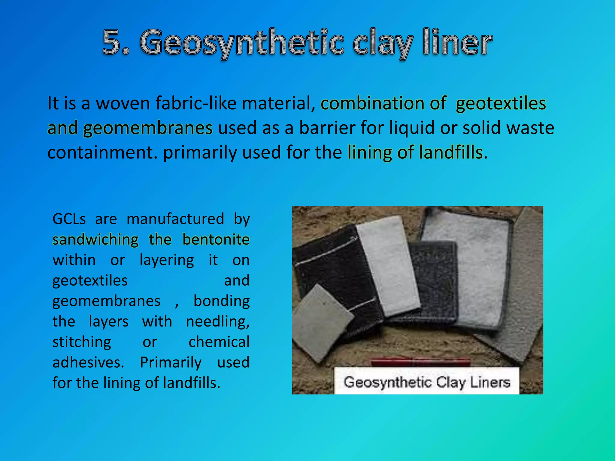 Geosynthetics- Types, and their use in Retaining Walls | PPTX