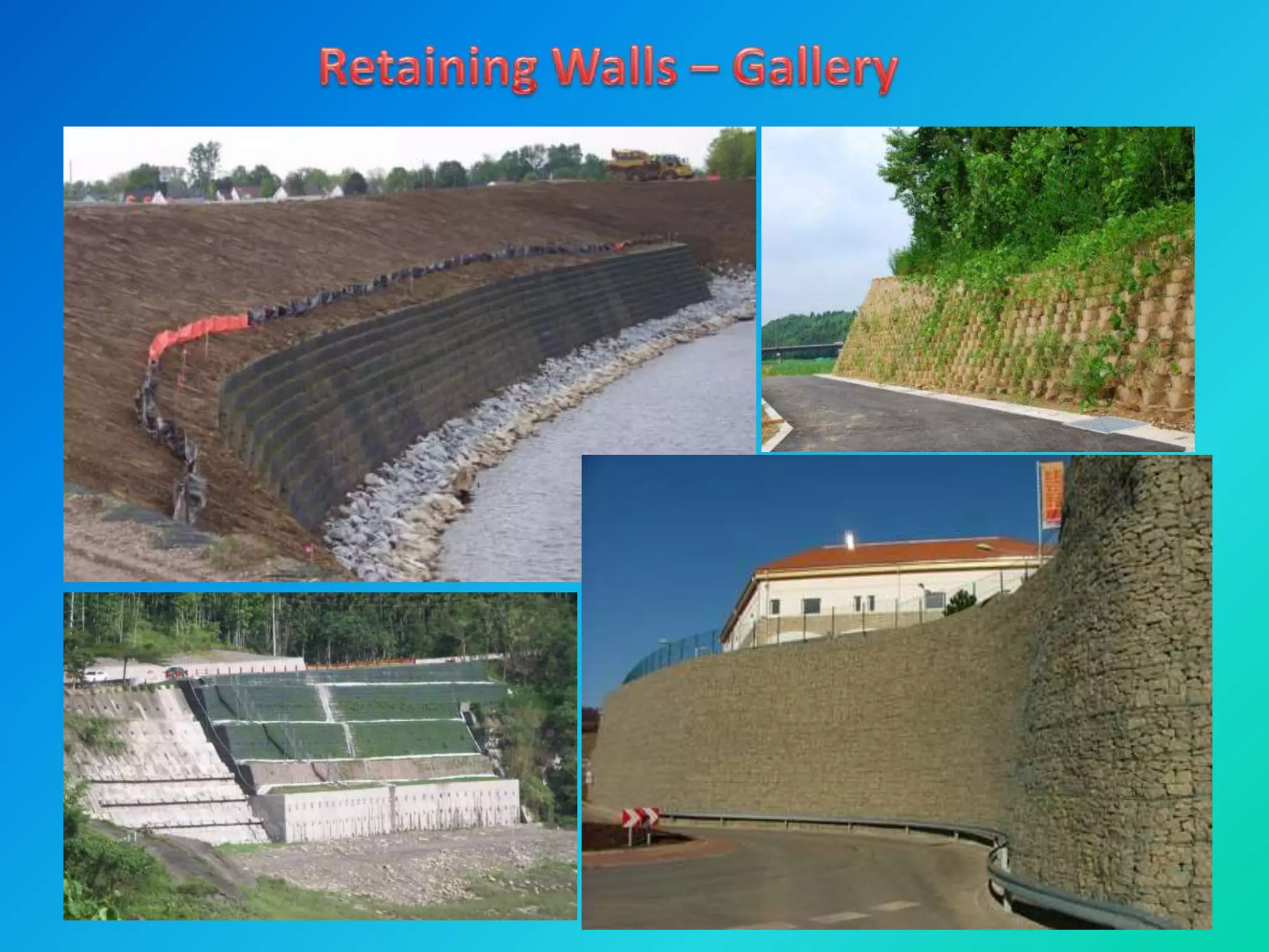 Geosynthetics- Types, and their use in Retaining Walls | PPTX