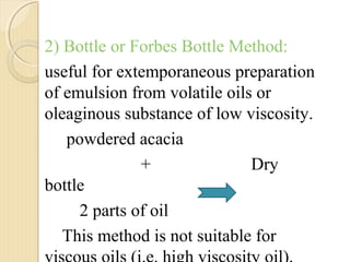 Emulsion | PPT | Chemistry | Science