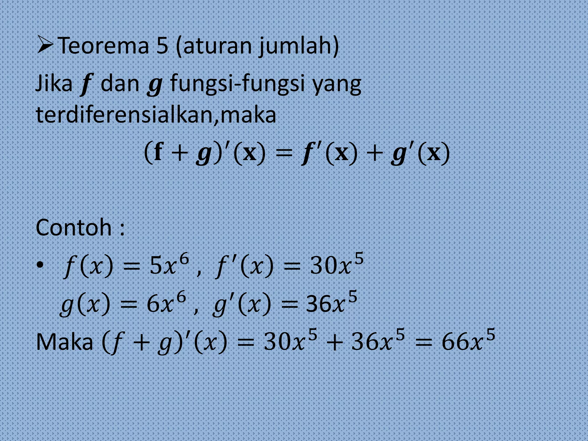 kalkulus I turunan | PPTX