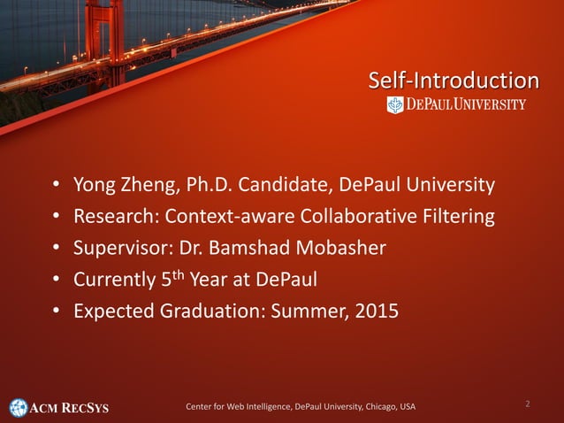 Recsys 2014 Deviation Based And Similarity Based Contextual Slim Recommendation Algorithms Ppt