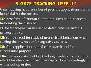 Eye gaze tracking | PPTX