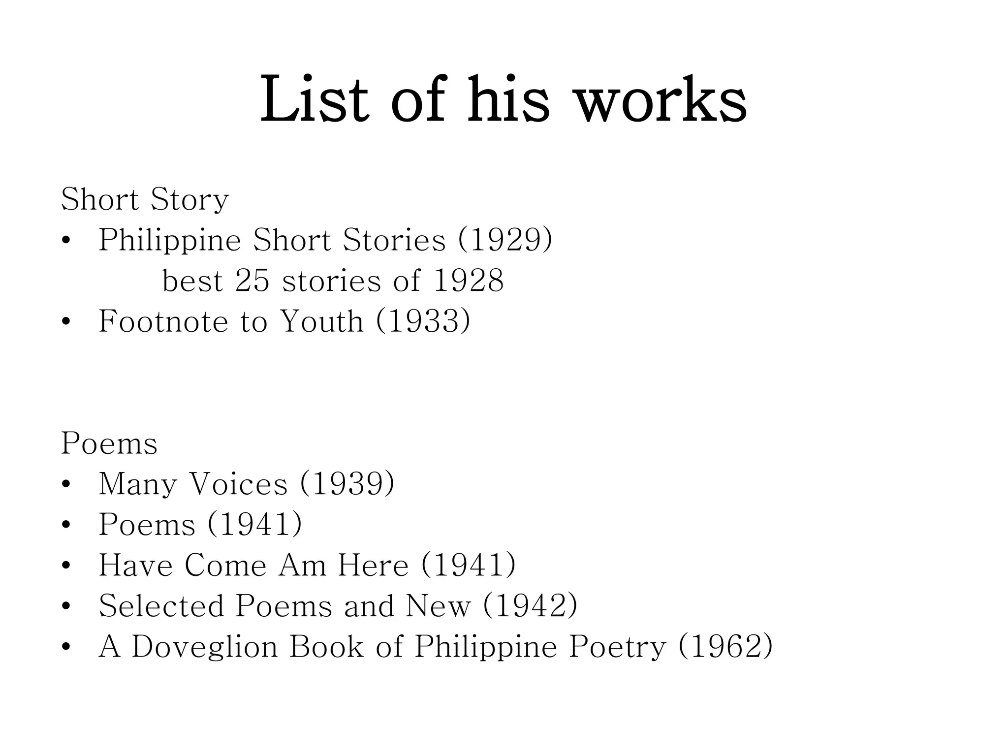 Footnote to Youth | PPTX