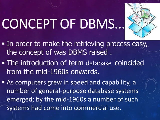 Introduction of DBMS,RDBMS,SQL | PPT