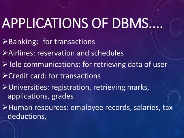 Introduction of DBMS,RDBMS,SQL | PPT