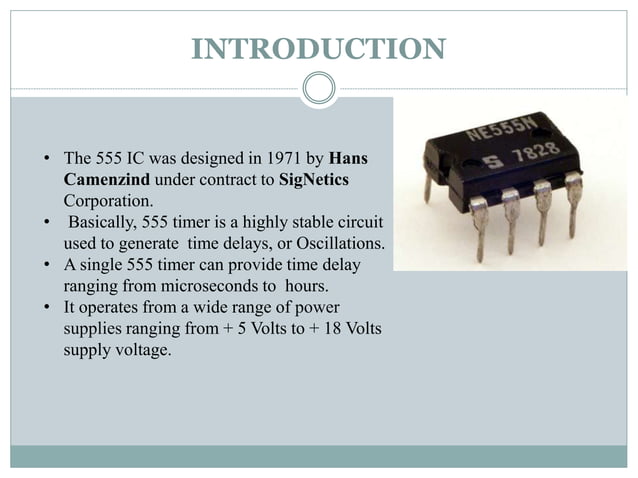 555 timer ppt by vishnu | PPTX