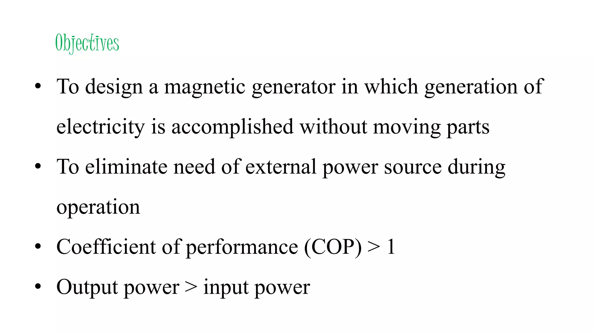 motionless electromagnetic generator | PPTX